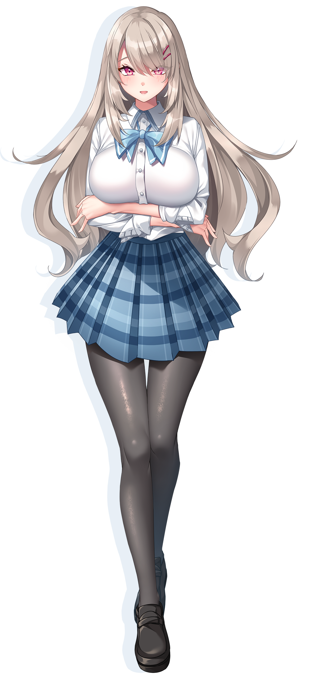 azarashi soft kakao toshiue kanojo anesaki amane breast hold pantyhose seifuku transparent png ...